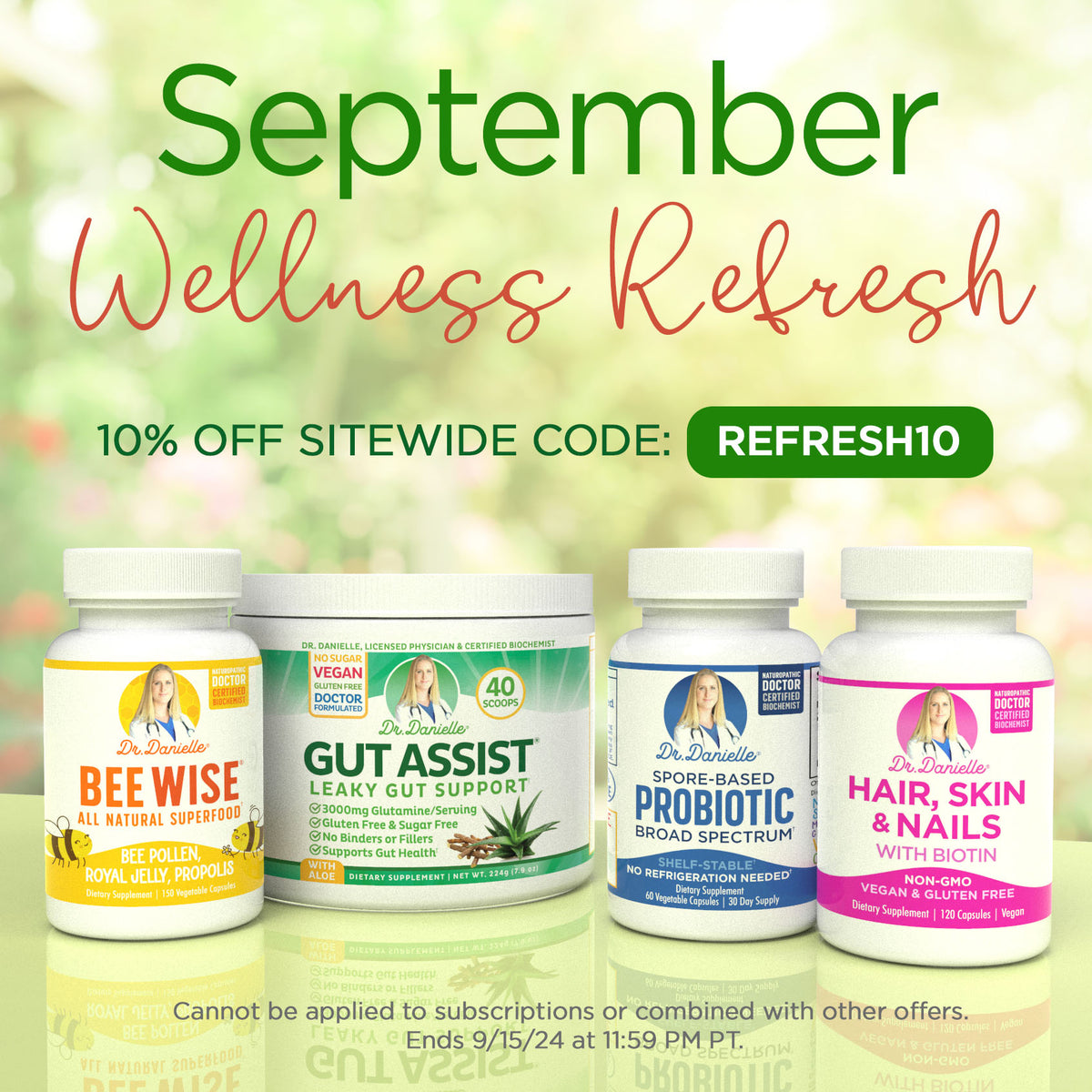 September Wellness Refresh - Save 10% Sitewide – Dr. Danielle